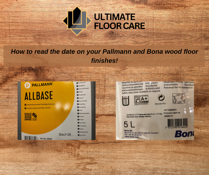 How to read the date on your Pallmann and Bona wood floor finishes ...